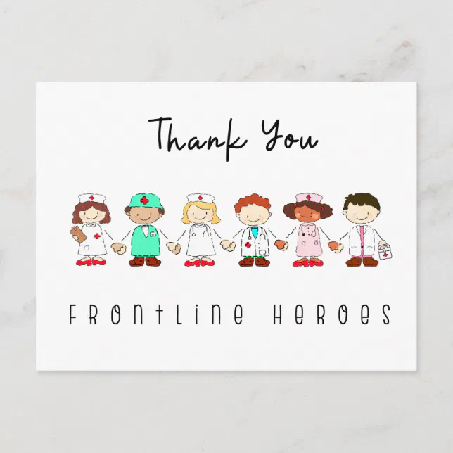 Thank You Healthcare Heroes Postcard | Zazzle Thank You Healthcare Heroes Postcard | Zazzle