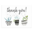 Cactus Thank You Postcard | Zazzle.com