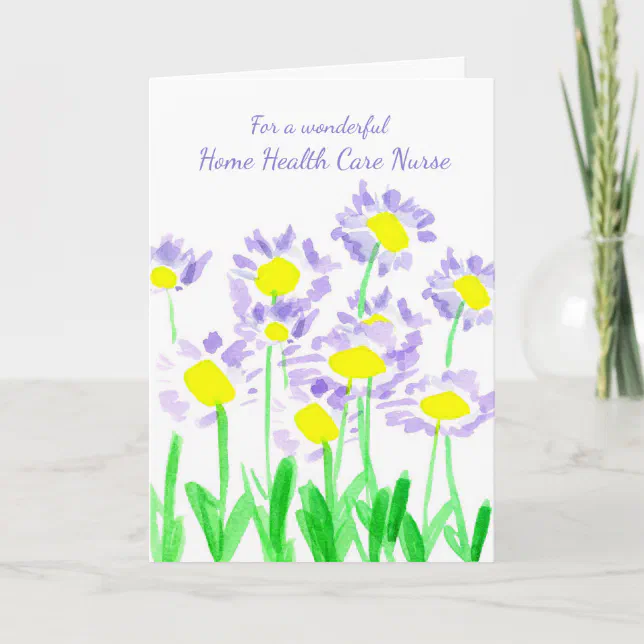 Thank You Home Health Care Nurse Card | Zazzle