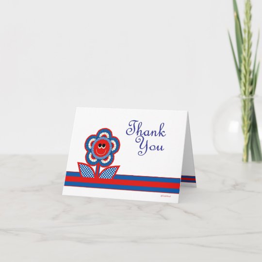 Thank You in Red, White & Blue | Zazzle.com