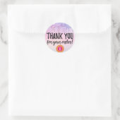Thank you Innov8tive + Posh glitter drip label | Zazzle