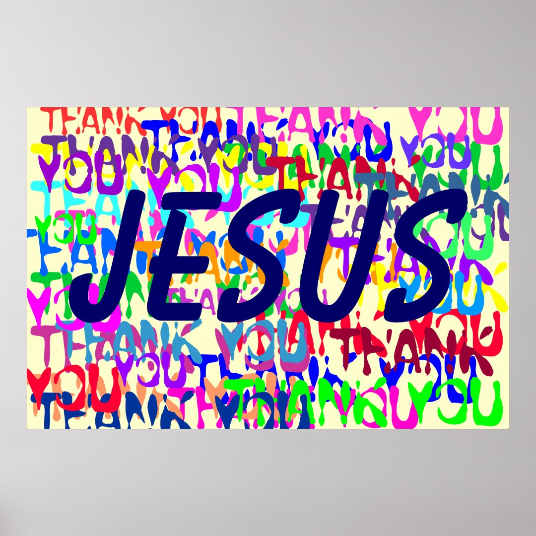 Thank you, Jesus Poster | Zazzle