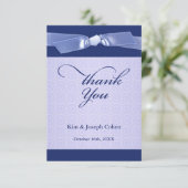 Thank You Jewish Ribbon Flat Card | Zazzle