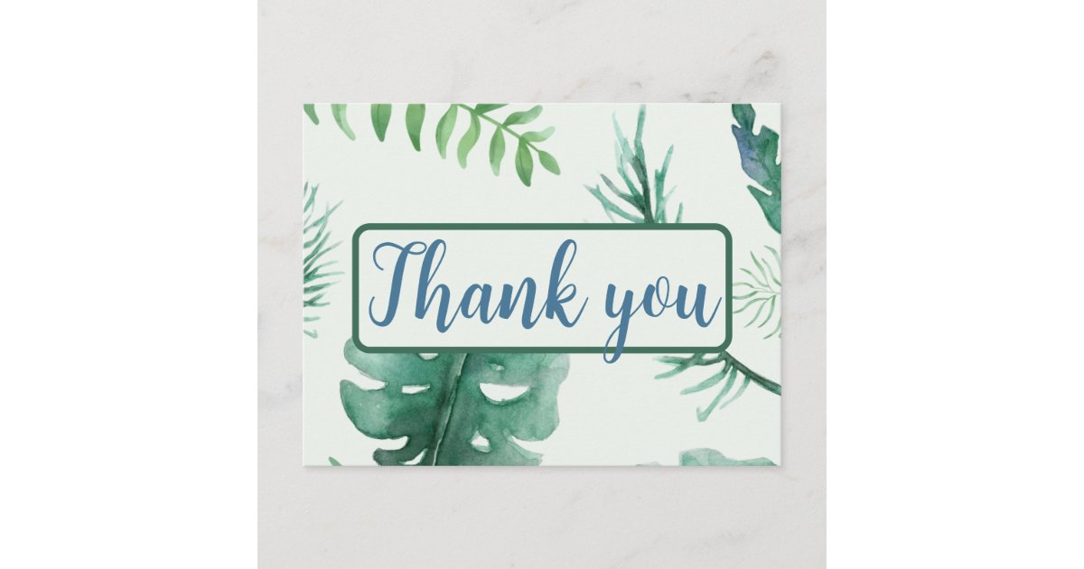 Thank you Jungle Safari Postcard | Zazzle