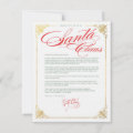 Thank You Letter From Santa Claus Note Card | Zazzle