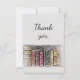 Thank You Library Books Reader Help Volunteer Card | Zazzle
