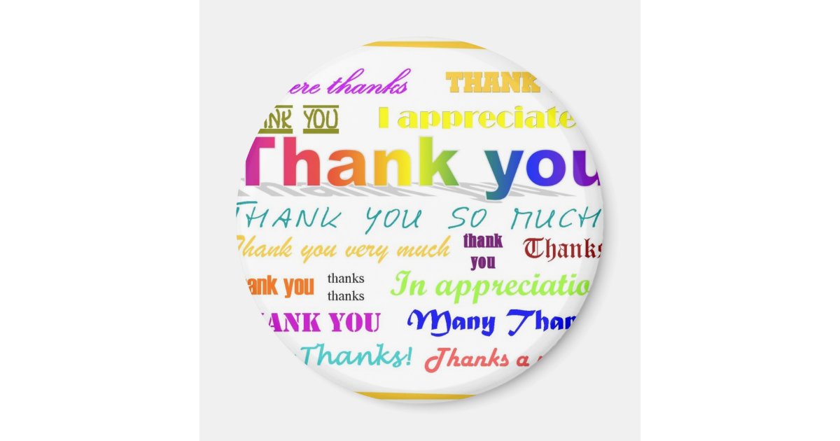 Thank You Magnet | Zazzle