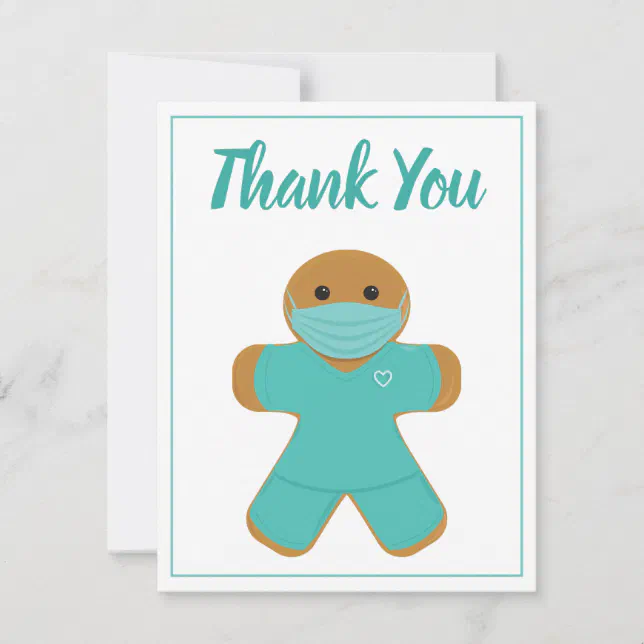 Thank You Medical Nurse Doctor Gingerbread Man | Zazzle