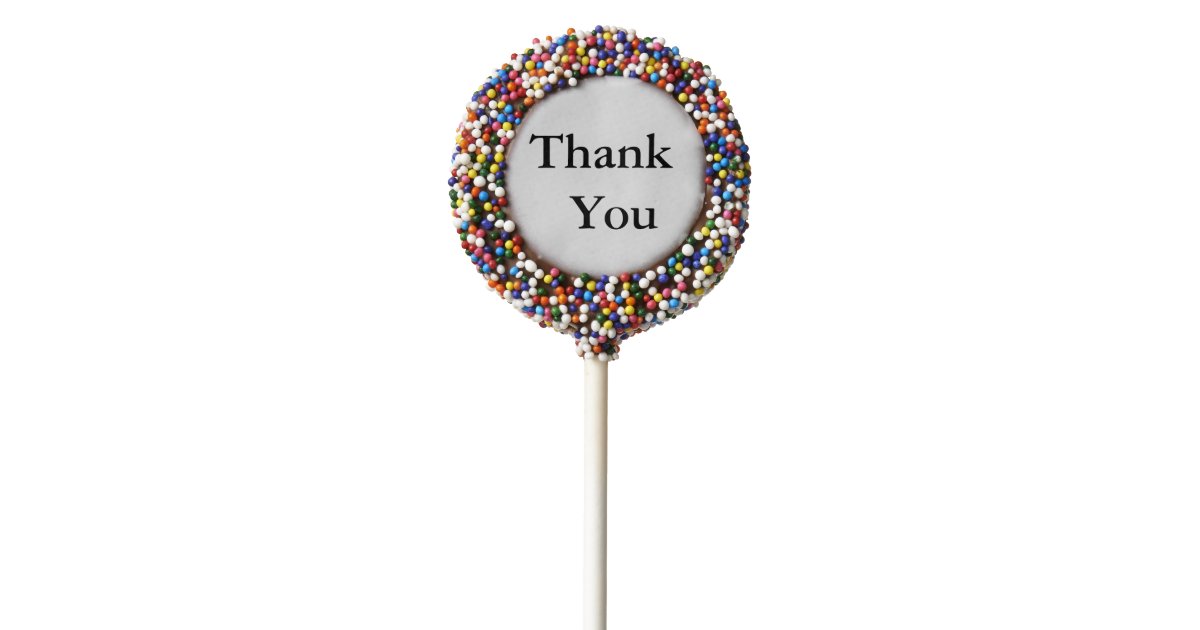 Thank You Milk Chocolate Dipped Oreo® Cookie Pops | Zazzle