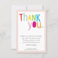 THANK YOU modern bright fun colorful typography | Zazzle