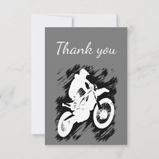 Thank You Motocross Motorcycle Racing Cycling Bike | Zazzle.com