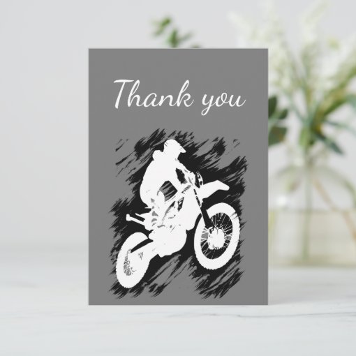 Thank You Motocross Motorcycle Racing Cycling Bike | Zazzle