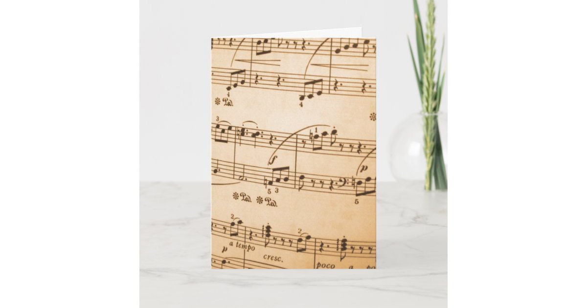Thank You Music Notes greeting Card | Zazzle