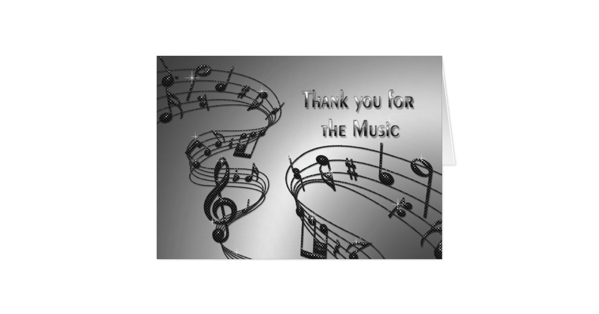Thank You - Music - Notes - Musical | Zazzle