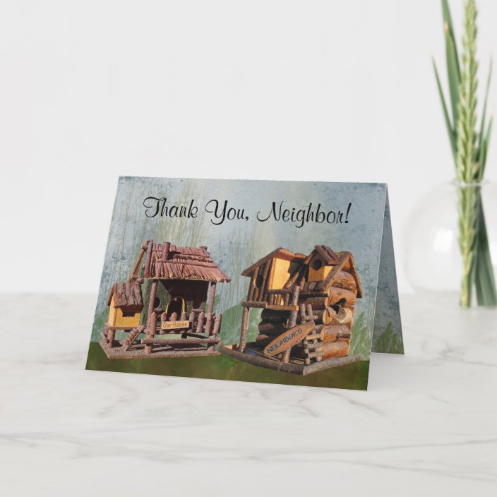 Thank You, Neighbor Thank You Card | Zazzle.com Thank You, Neighbor Thank You Card | Zazzle.com