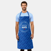 THANK YOU NHS | Healthcare Hero | Custom BLUE Apron | Zazzle