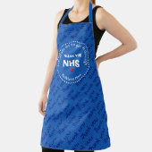 THANK YOU NHS | Healthcare Hero | Custom BLUE Apron | Zazzle