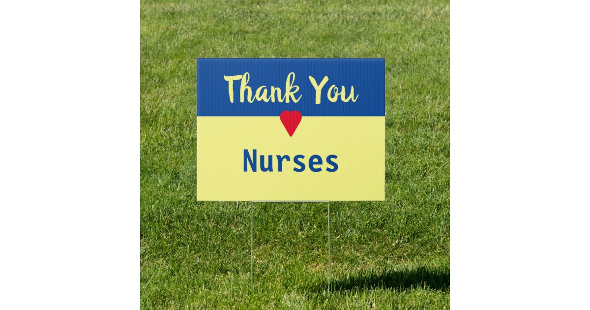 Thank You Nurses Sign | Zazzle