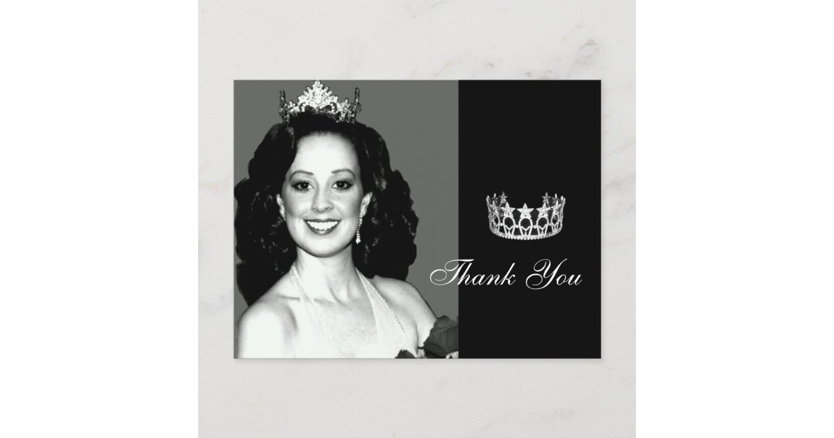 Thank You Pageant Postcard | Zazzle