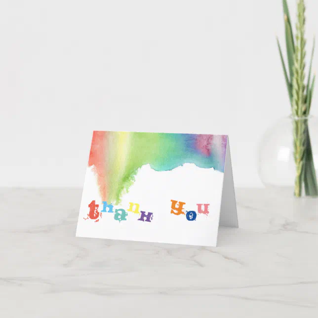 Thank You Paint Splatter | Zazzle