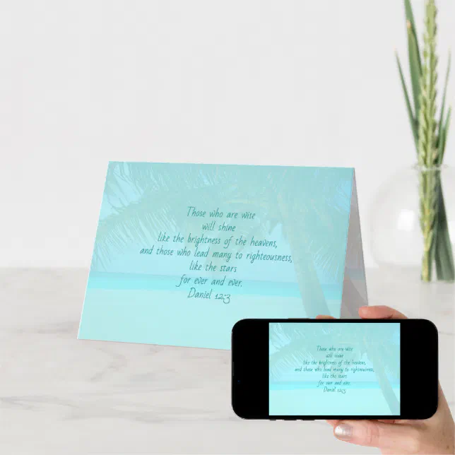 Thank You Palm Tree Pastor Appreciation Card | Zazzle