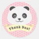 Thank you Panda Classic Round Sticker | Zazzle