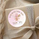 Thank You Pastry Chef Baking Utensil Cute Pink Classic Round Sticker ...