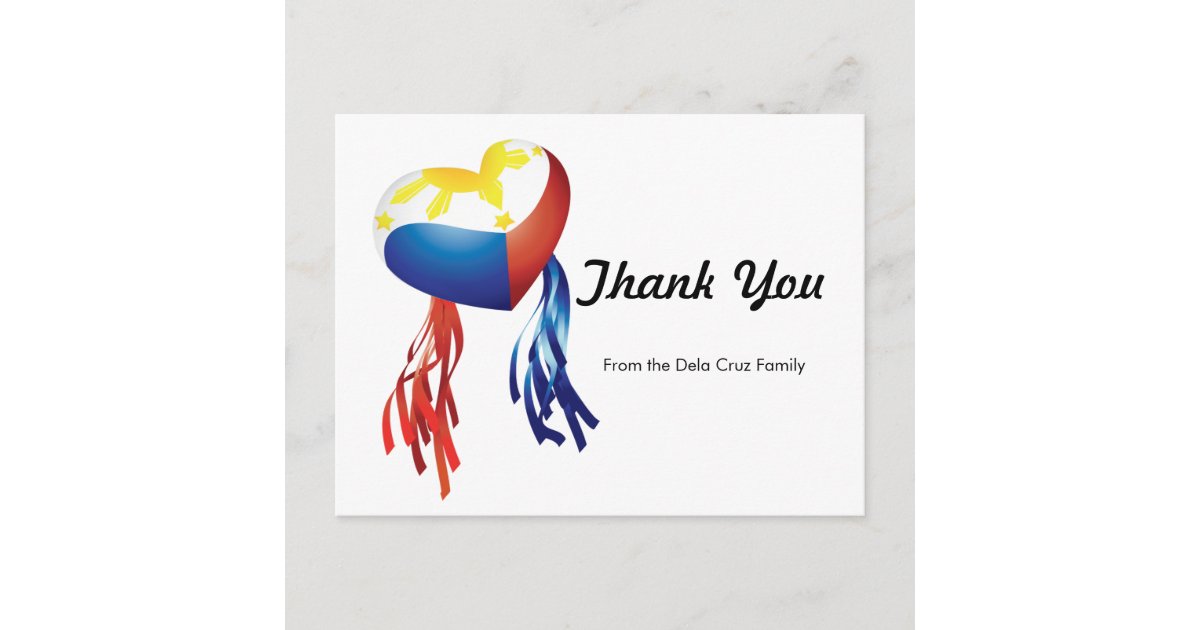 Thank You Philippine Parol Customize Post Card | Zazzle