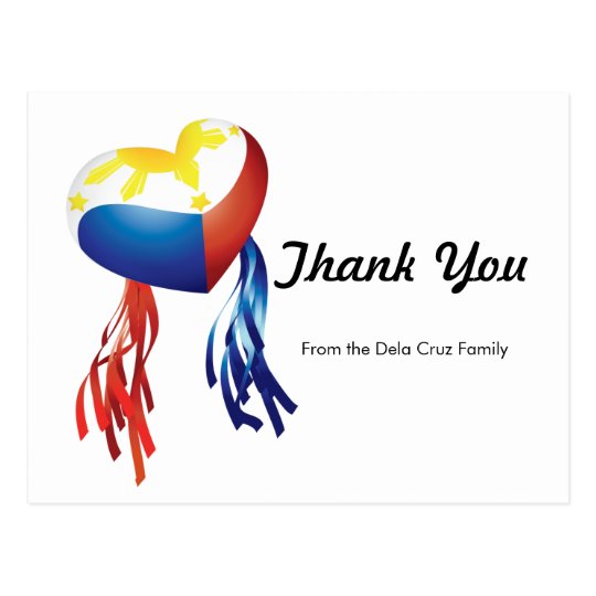 Thank You Philippine Parol Customize Post Card | Zazzle.com