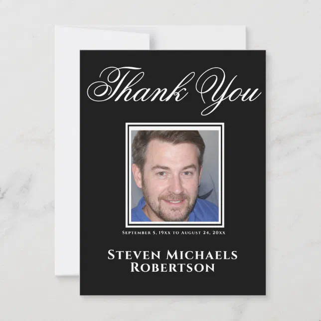 Thank You Photo Postcard | Zazzle