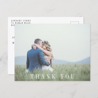 Thank you Post Card | Zazzle