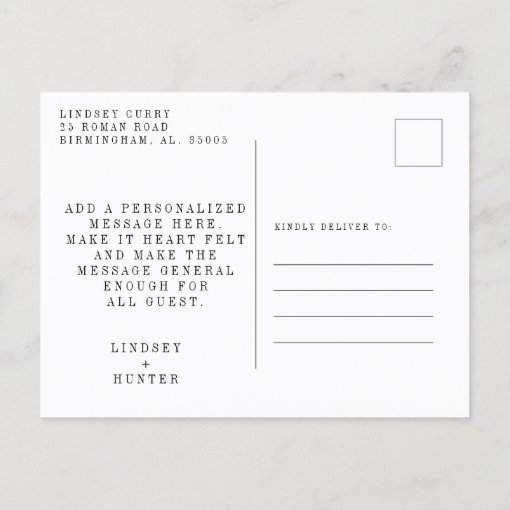 Thank you Post Card | Zazzle