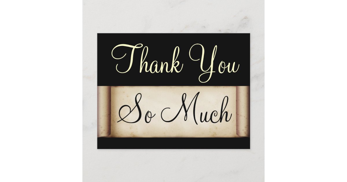 Thank You Postcard | Zazzle