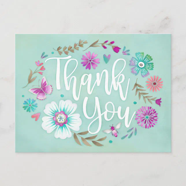 Thank You Postcard | Zazzle
