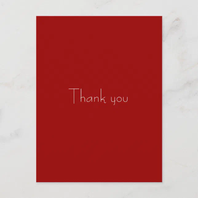 Thank you Postcard | Zazzle
