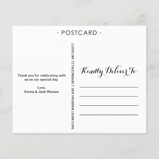 Thank You Postcard Template | Zazzle