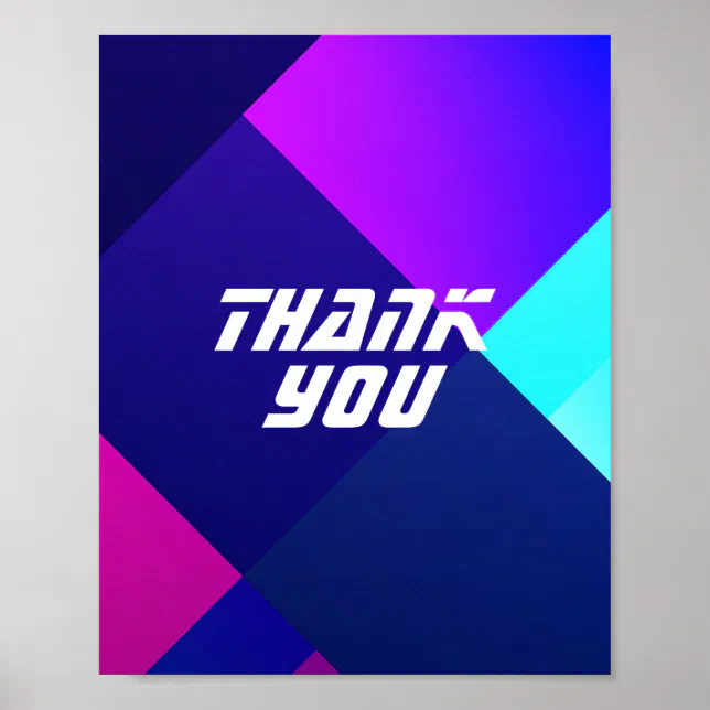 Thank You Poster | Zazzle