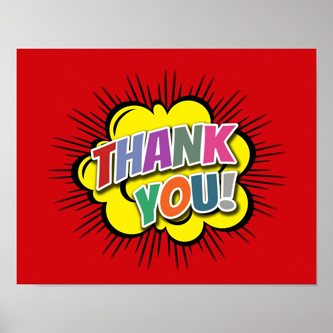 Thank You Poster | Zazzle