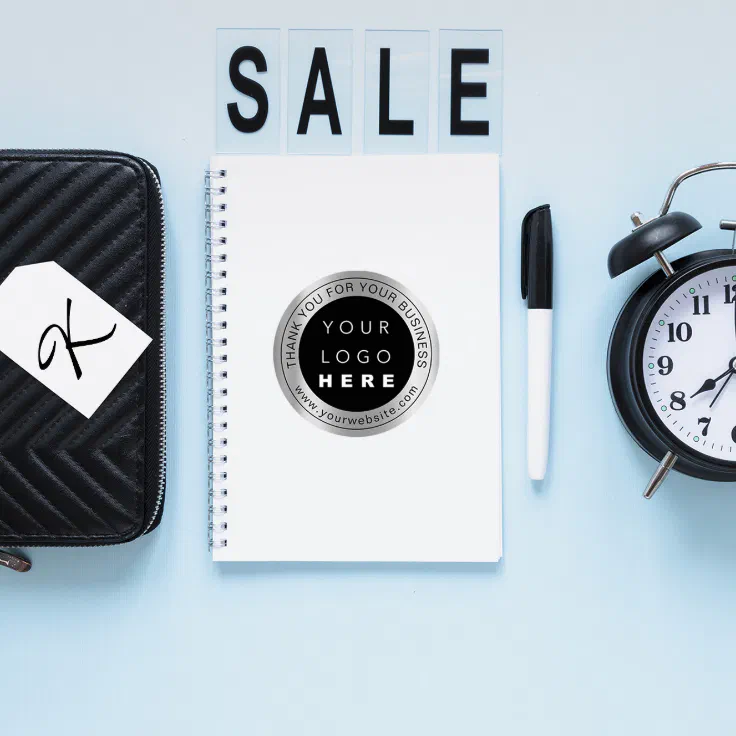 Thank You Professional Logo Promotional Business Classic Round Sticker ...