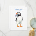 Thank you puffin card | Zazzle