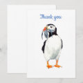 Thank you puffin card | Zazzle