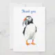 Thank you puffin card | Zazzle