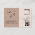 Thank You Qr Code Logo Modern Social Media Business Card | Zazzle