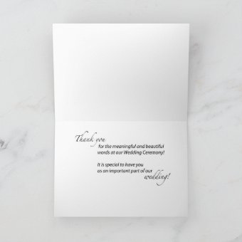 Thank You. Reading at Our Wedding, Rose, Religious Thank You Card | Zazzle