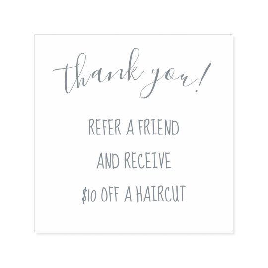 Thank you Refer a Friend Self Inking Stamp | Zazzle.com