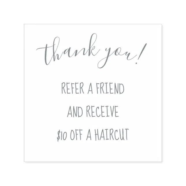 Thank you Refer a Friend Self Inking Stamp | Zazzle