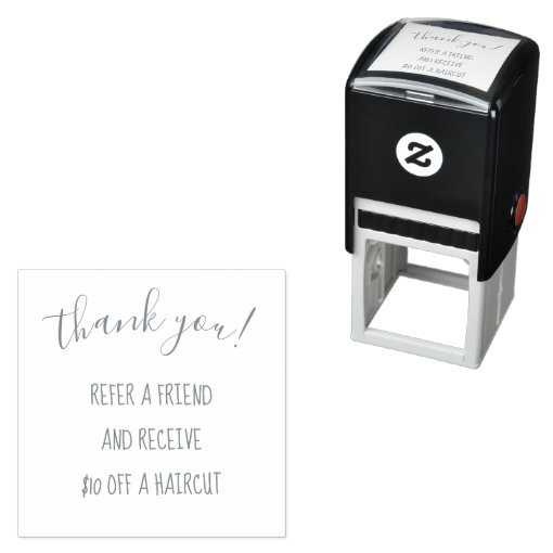 Thank you Refer a Friend Self Inking Stamp | Zazzle