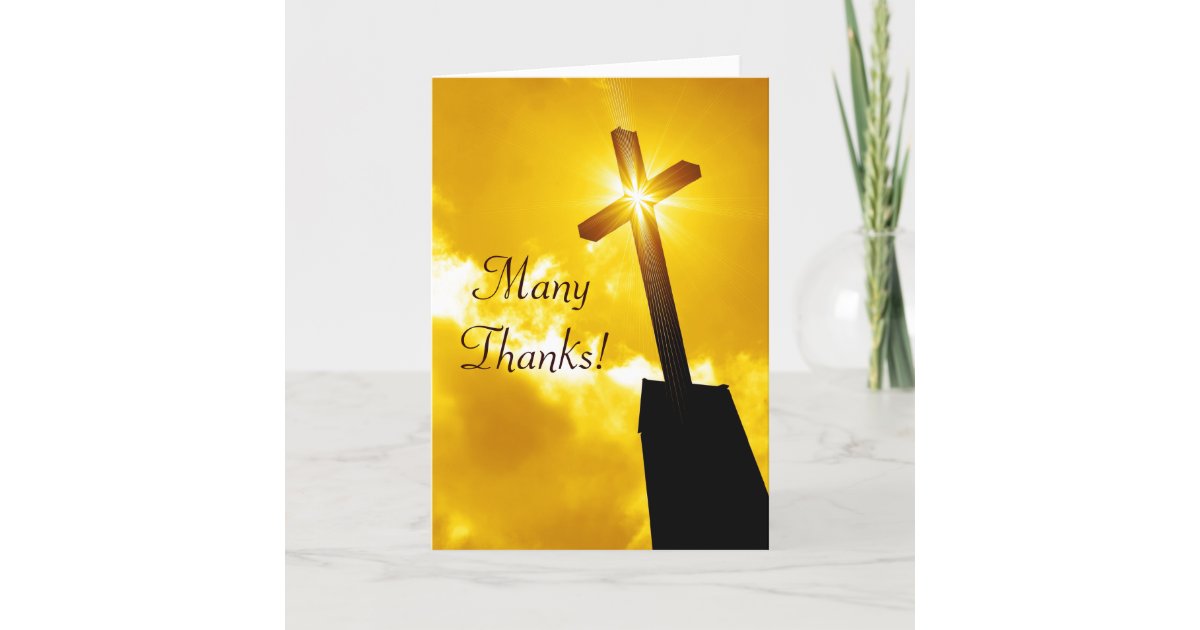 Thank You Religious Greeting Card | Zazzle