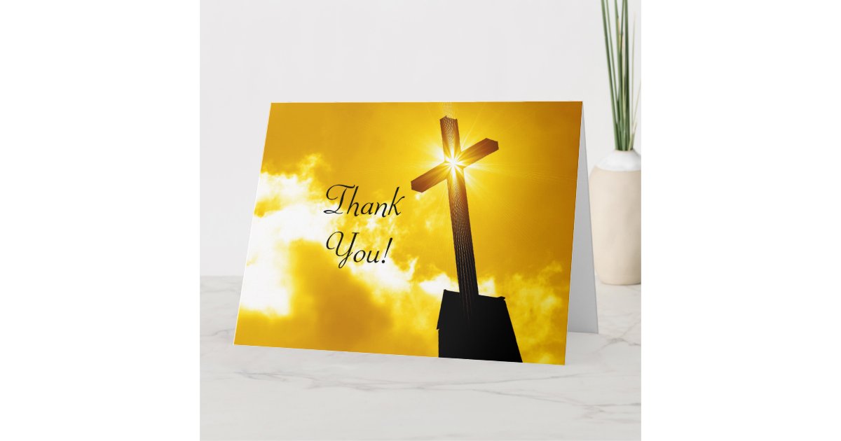 Thank You Religious Greeting Card | Zazzle