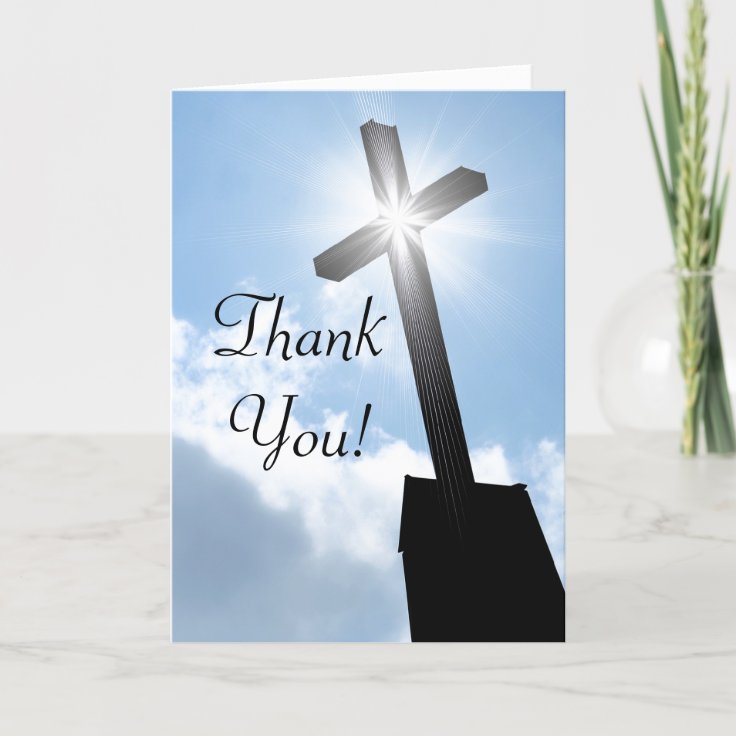 Thank You Religious Greeting Card | Zazzle